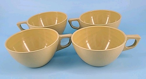 Sun Valley Melmac Avacado Green Coffee Cups Melamine Set Of 4 | eBay
