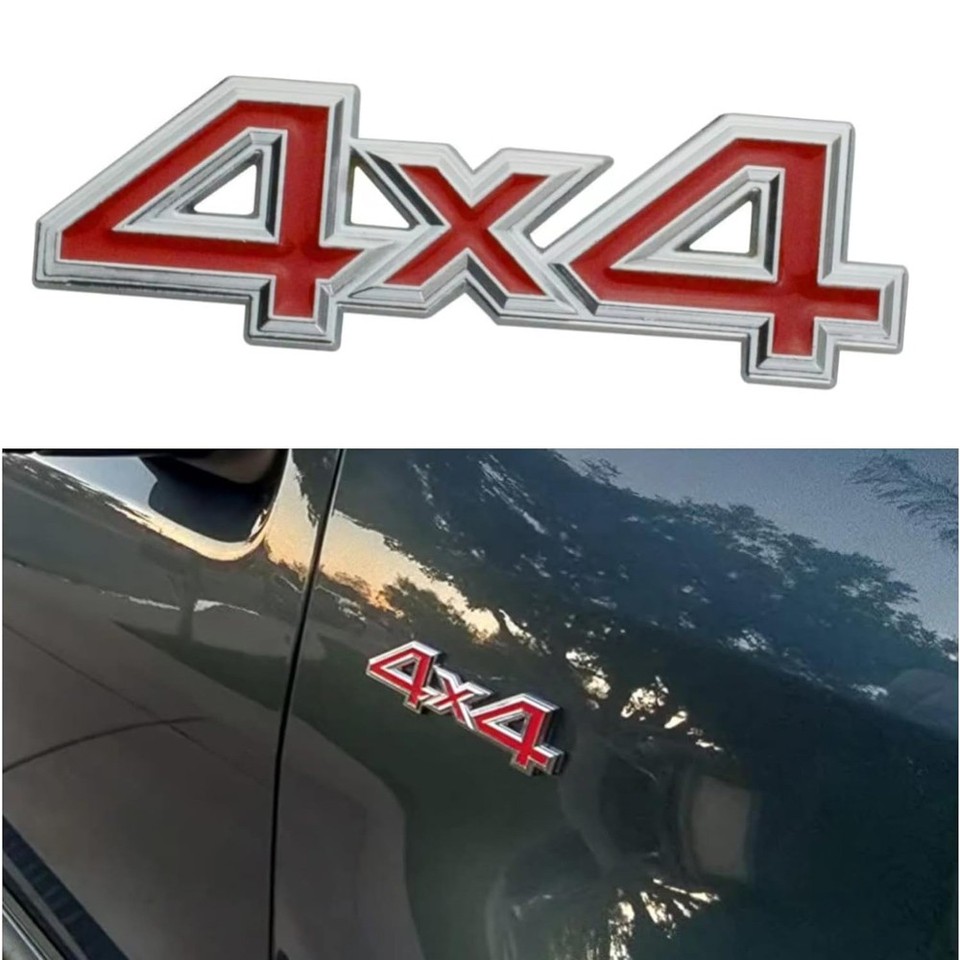 2pcs Metal 4X4 Logo Sticker Emblem Badge Decal Decor Car Exterior ...