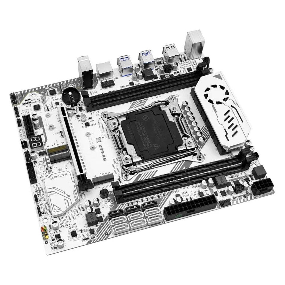 X99 LGA2011-3 Gaming mATX Motherboard M.2 NVMe TPM2.0 + Xeon E5 2680 V4 ...