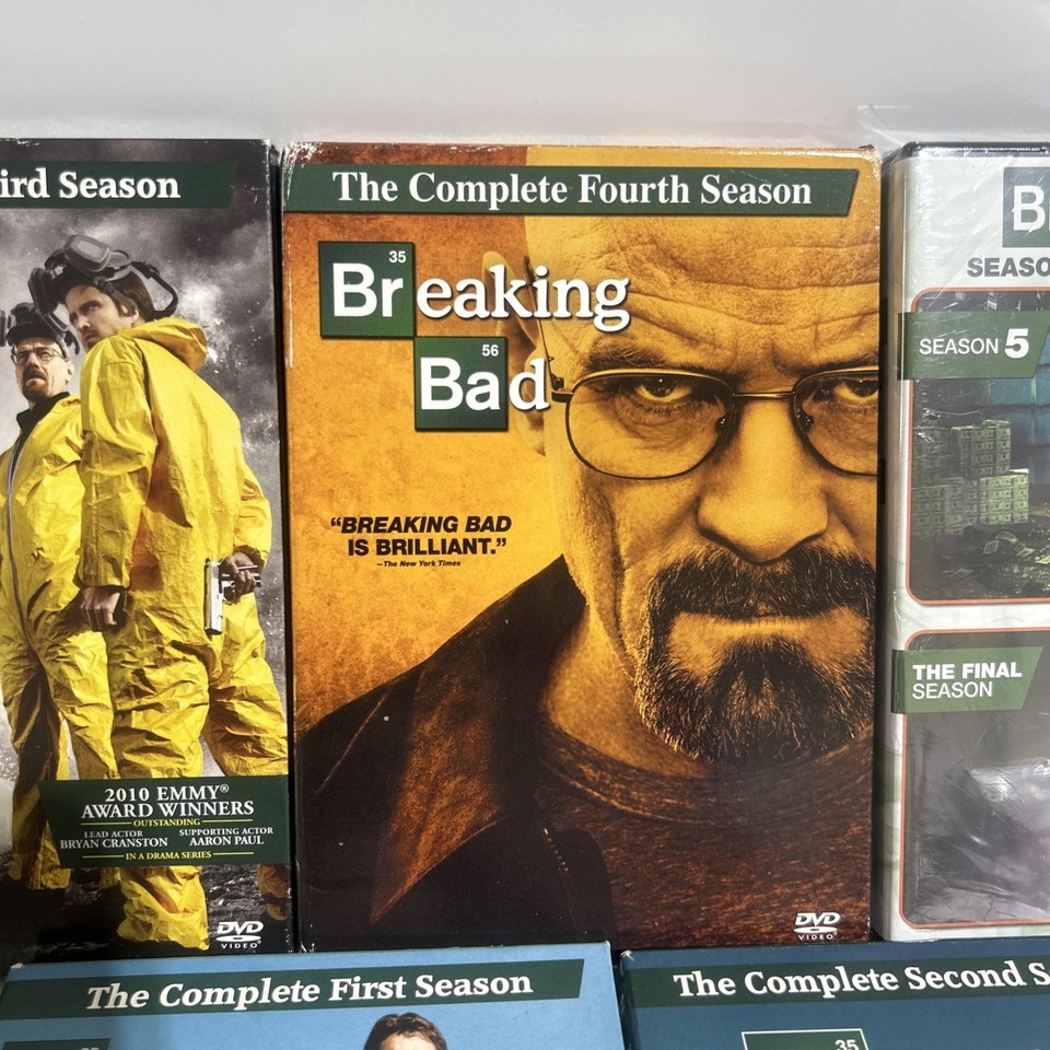 Breaking Bad DVD Seasons 1-5 COMPLETE TV SERIES SEASONS 5 SEALED BRYAN ...