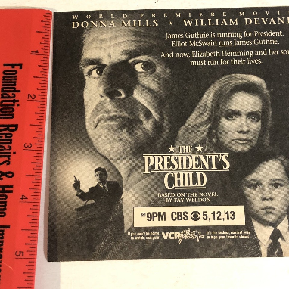 The President’s Child Tv Guide Print Ad William Devane Donna Mills ...