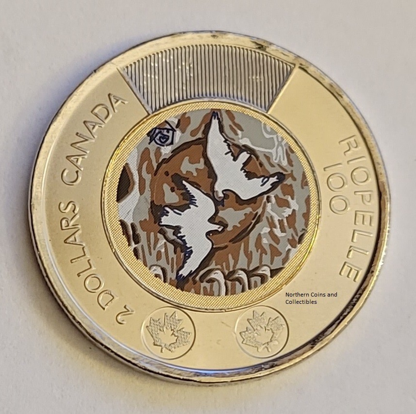 Canada 2023 2 Dollar Jean Paul Riopelle 100th Anniversary BU Coloured ...