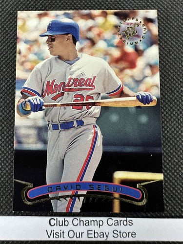 1996 #28 David Segui Topps Stadium Club Baseball Expos | eBay