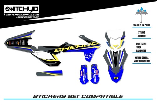 Adhésifs Sherco 250 Se Factory 2025 Compatible " A1white " Decals Dekor ...