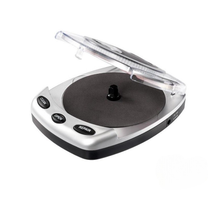 CD/DVD Disc Cleaning Machine Electric Automatic Scar Repair Device Disc ...