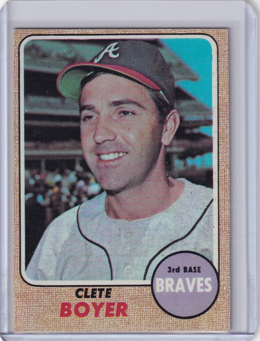 1968 Topps Baseball #550 Clete Boyer - Atlanta Braves | eBay