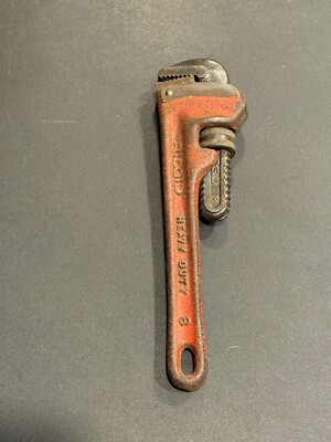 RIDGID 8" Heavy Duty Pipe Wrench Ridge Tool Co. Elyria, Ohio USA | eBay