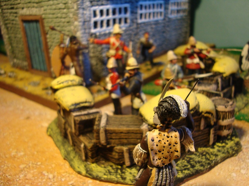 sandbags Boxes Resin 1.32 Painted Rourke' drift Redoubt T5 Zulu War ...