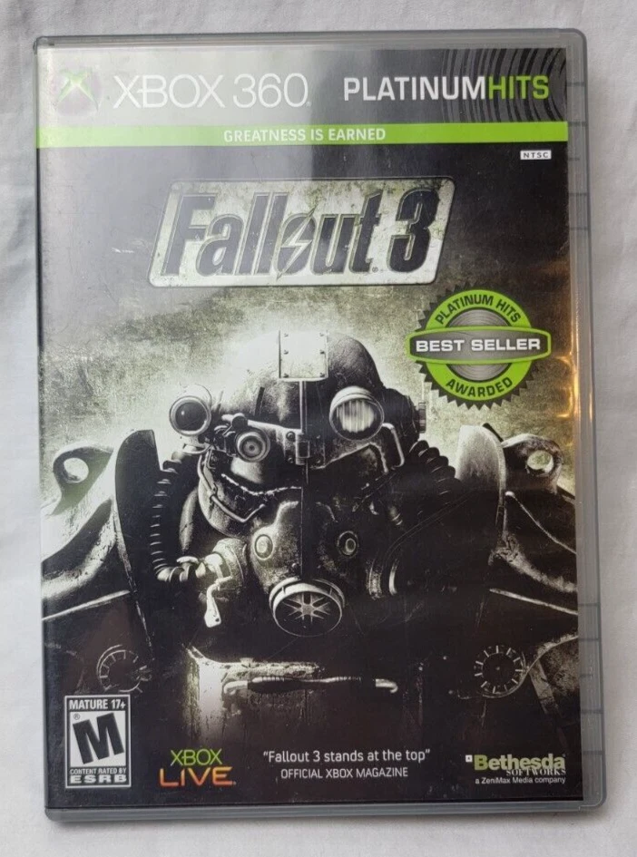 Fallout 3 Xbox Cd Case