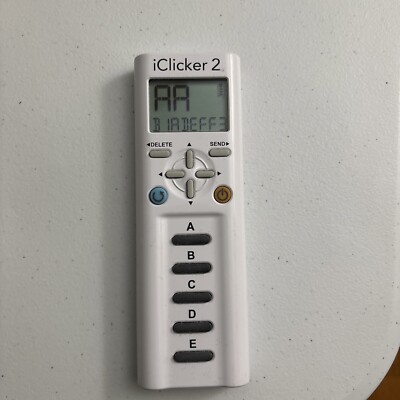 iClicker 2 Student White Remote for College University Of Delaware! | eBay