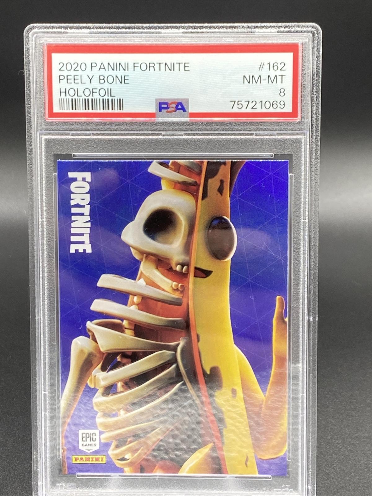 2020 Panini Fortnite Series 2 Peely Bone Optichrome Holo #162 PSA 8 | eBay