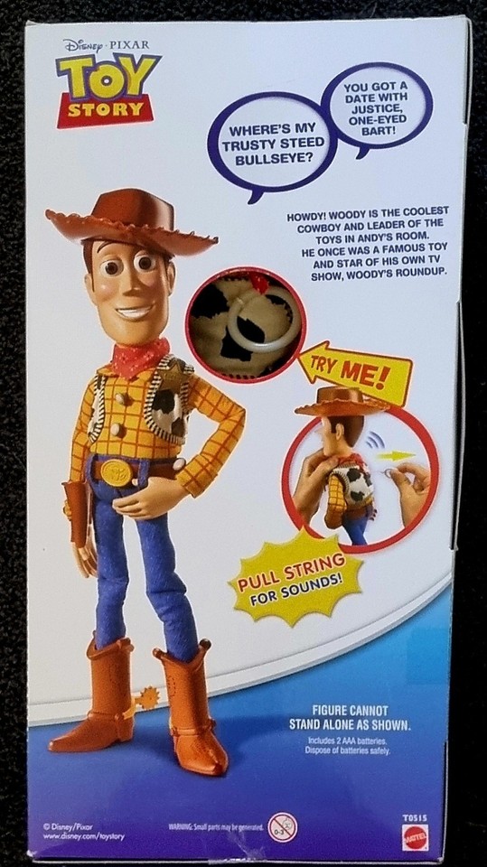 DISNEY TOY STORY : MATTEL ORIGINAL TALKING WOODY PULL STRING DOLL | eBay