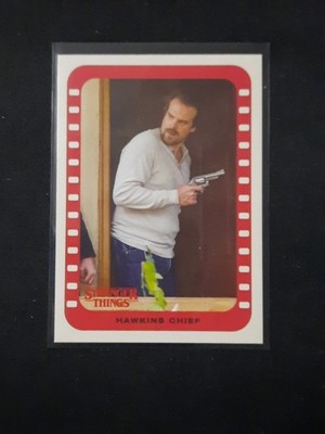 2018 Topps Stranger Things Sticker Hawkins Chief #2 Netflix Horror Z5 ...