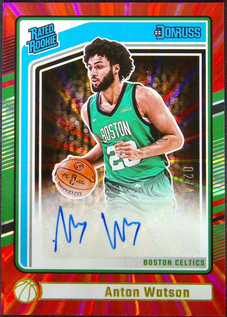 2024-25 Panini Donruss - Rated Rookie Signatures Anton Watson #297 Holo ...
