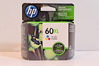 HP 60XL Tri-Color High Yield Ink Cartridge (CC644WN) | eBay