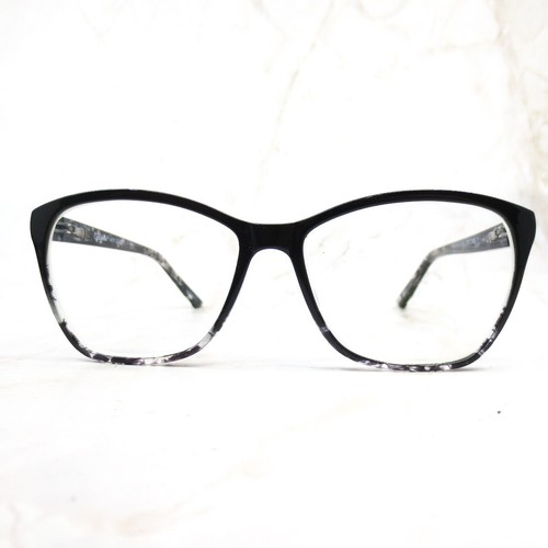 Enhance Eyeglasses Frame 4277 Women Black Gray Plastic Full Rim Square ...