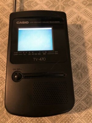 Casio TV-470B LCD Pocket Color Television Made in Japan | eBay