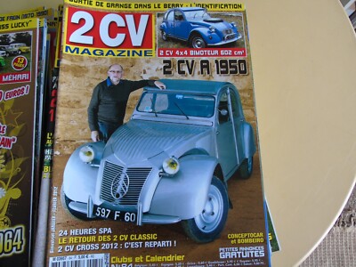 2 CV magazine n°84 2CV A 1950 24 h en SPA 2CV cross 2012 conceptocar | eBay