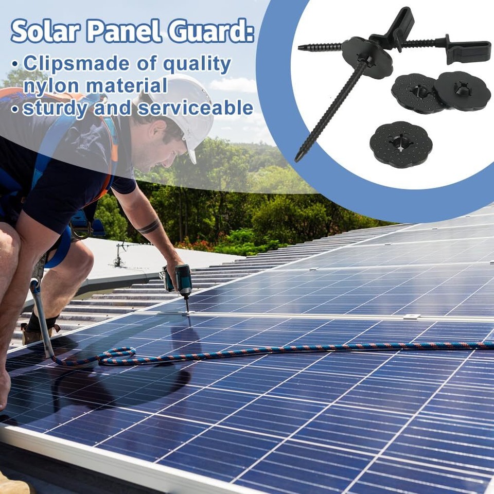 10-20ps Solar Panel Guard Clips Wire Mesh Clips for Panel Bird Wire ...