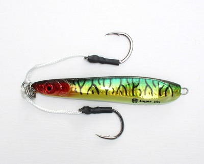 OTI Jager Jig, Speedpilker mit Assist Hooks 200 Gramm, 2 Farben ...