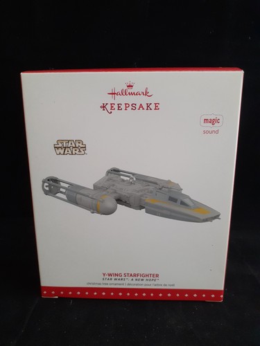 Hallmark Keepsake Star Wars Y-Wing Fighter Ornament~Magic Sound~2015 ...