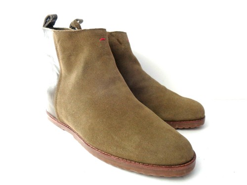 ED Ellen DeGeneres US 9.5M Tannor Hazel Suede & Smooth Leather Zip ...