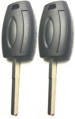 2 FORD REPLACEMENT TRANSPONDER CHIP IGNITION MASTER KEY BLANK LOGO KEY ...