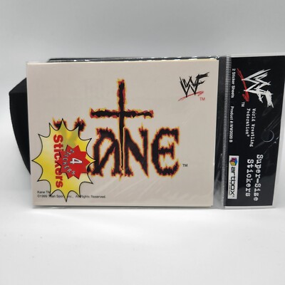WWF/WWE Undertaker/Kane Vintage Sticker 1999 Artbox 4 Pack NIP 5.25"x4 ...