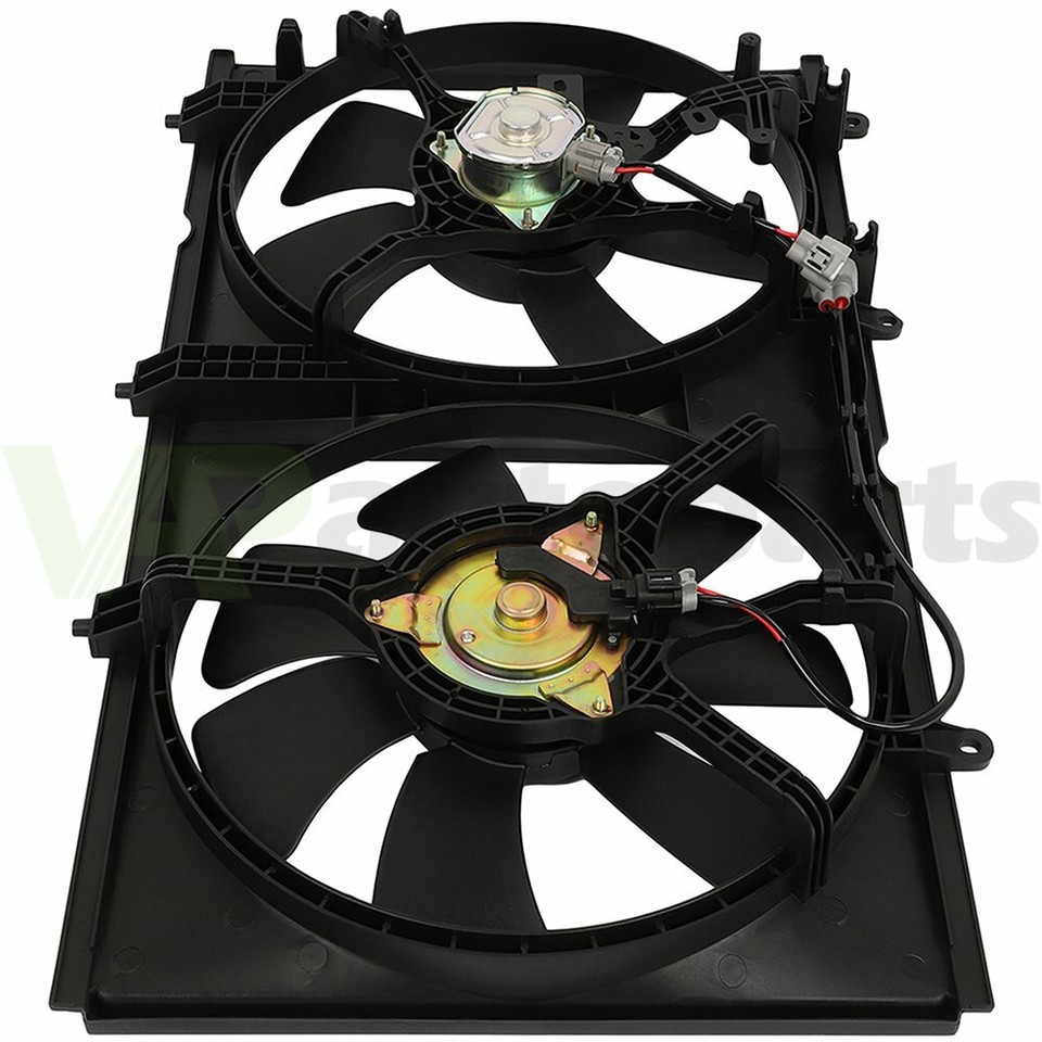 Radiator Condenser Cooling Fan Assembly For 2003 2004-2007 Mitsubishi ...