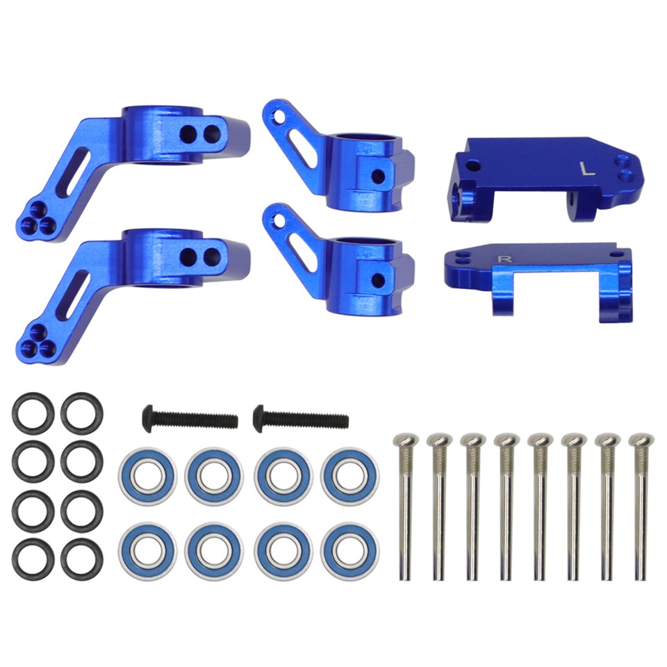 Front Caster Block Steering & Rear Stub Axle Carriers For 1/10 Traxxas ...