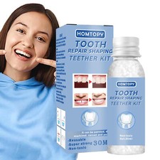Permanent White Dental Teeth Tooth Filling Kit Loose Caps 30 Repairs ...