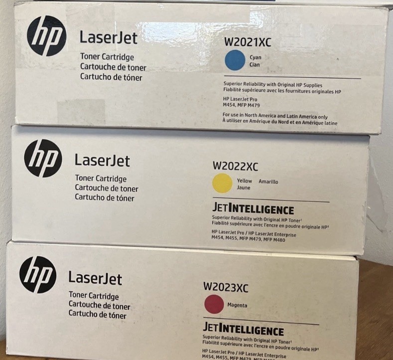 HP 414X Laser Ink Set Included The Cyan Yellow Magenta Open Box NWOT | eBay