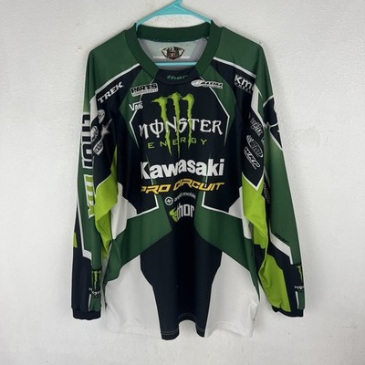 THOR Phase Monster Energy Kawasaki Pro Black Green Jersey Size XL | eBay