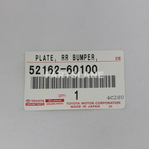 52162-60100 Toyota OEM Genuine PLATE, REAR BUMPER, NO.1 | eBay