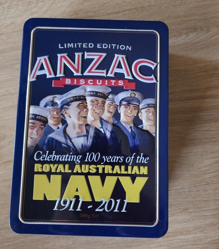 Limited Edition ANZAC Buscuits Royal Australian Navy Tin. Celebrating ...