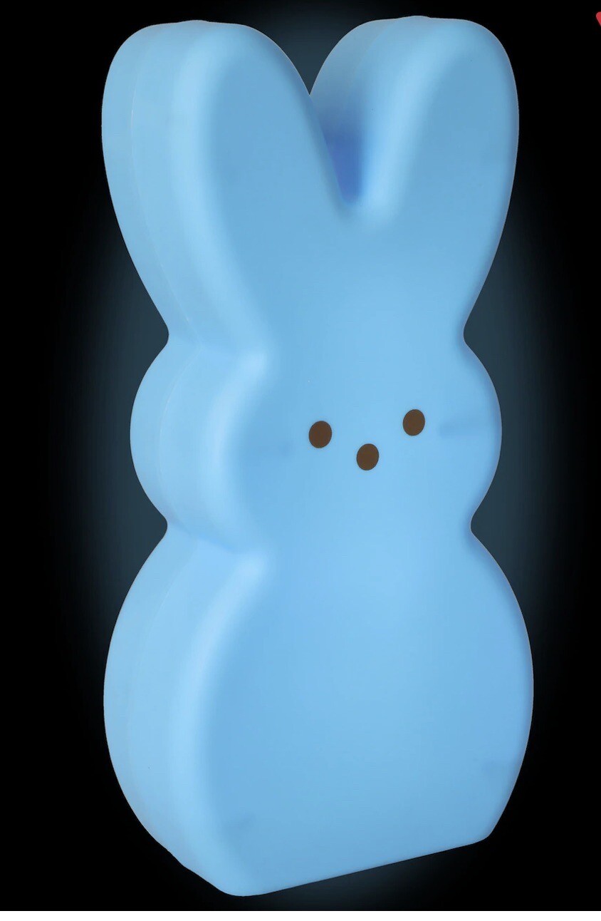 10” Blue Blowmold peeps bunny light blow mold peep rabbit plastic ...