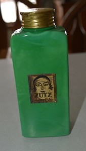 Art Deco Flapper Girl Zutz Cosmetic Akro Agate Perfume Jar Minneapolis ...