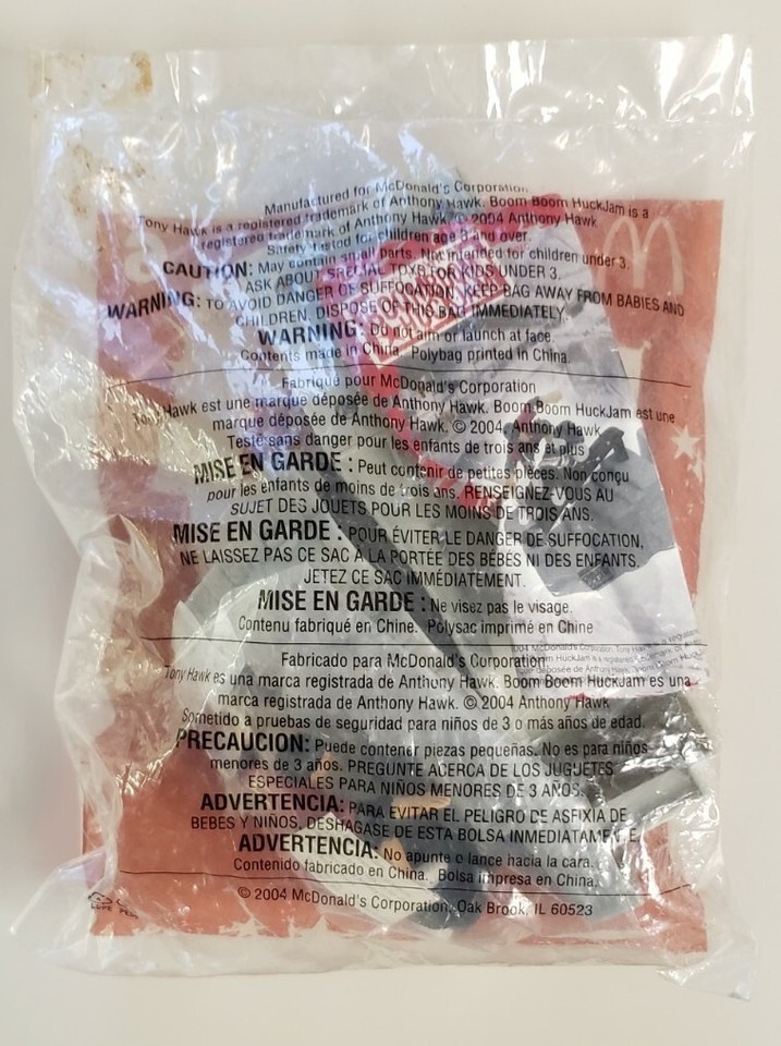 Tony Hawk Boom Boom Huck Jam 🛹 2004 McDonald's Happy MealToy #6 🛹 | eBay