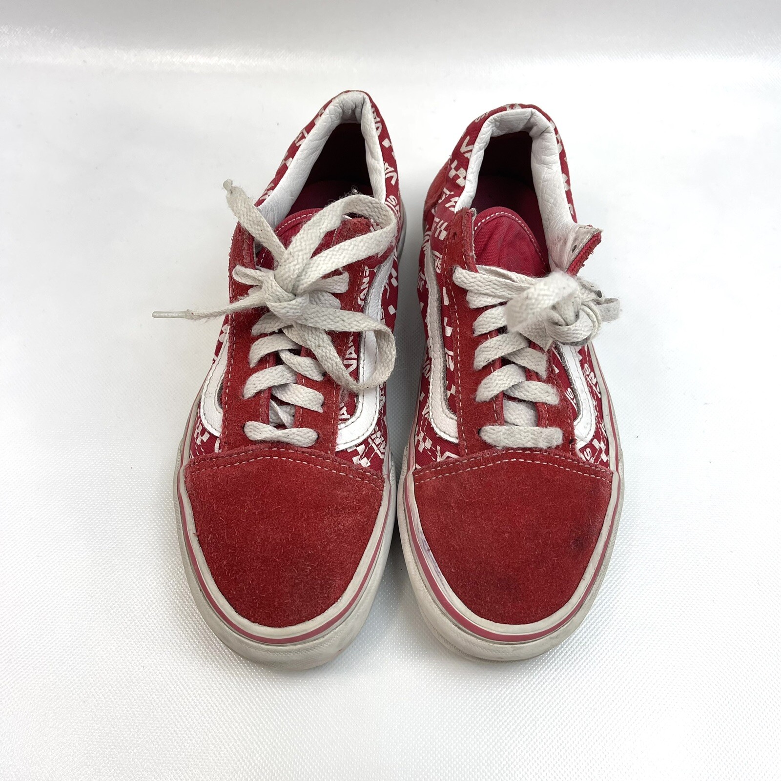 Vans Old Skool Logo Repeat Racing Classic Skaters Red… - Gem