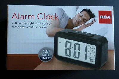 RCA RCD11A ALARM CLOCK 4.6 LARGE DISPLAY SNOOZE / LIGHT Model RCD11 | eBay