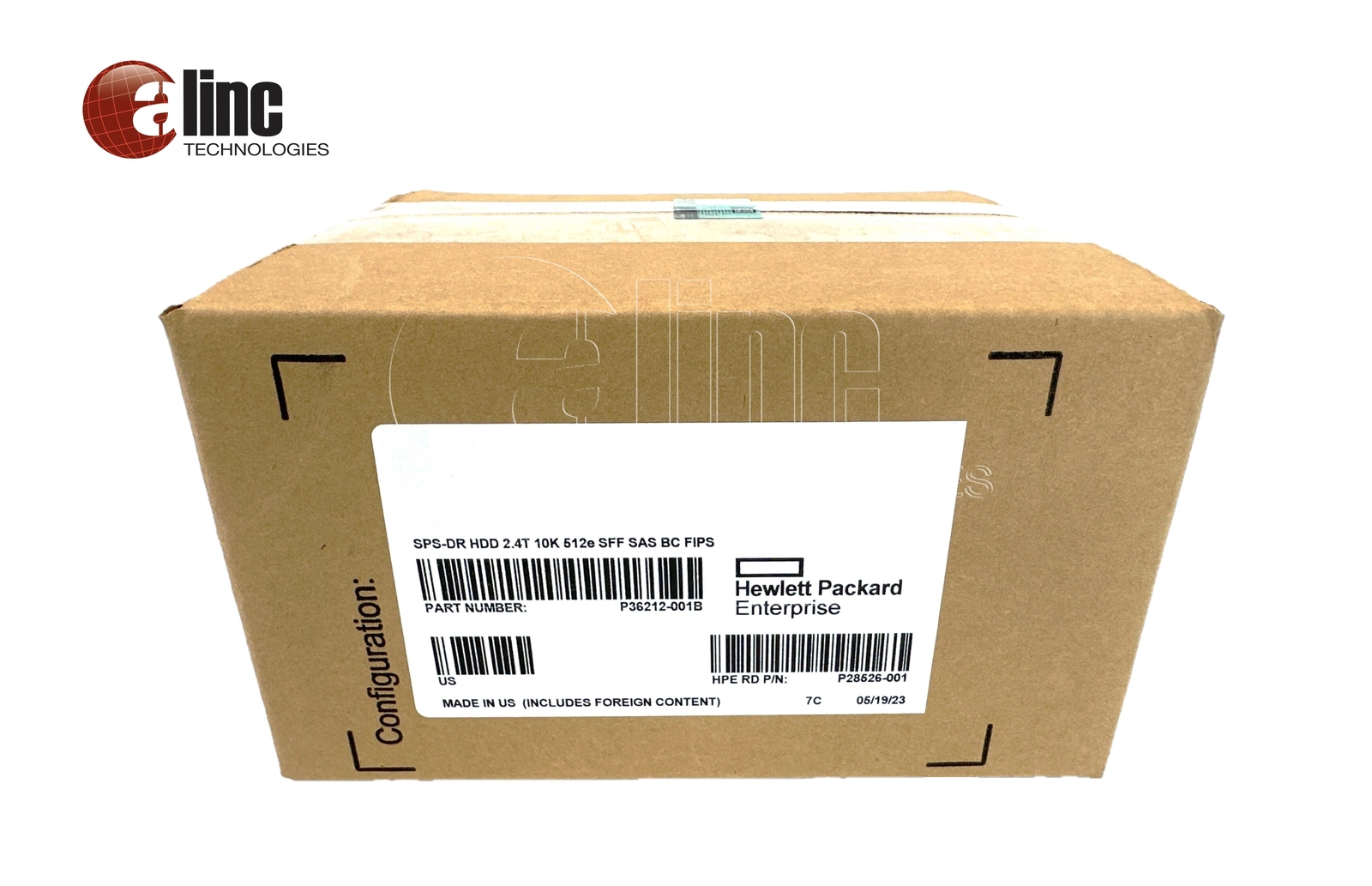 New - P36212-001 - HPE 2.4TB SAS 10K SFF BC SED HDD OPT: P28619-B21 ...