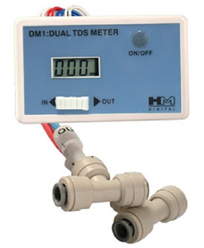 DM-1 Inline Dual TDS Water Quality Monitor Meter Tester Reverse Osmosis ...