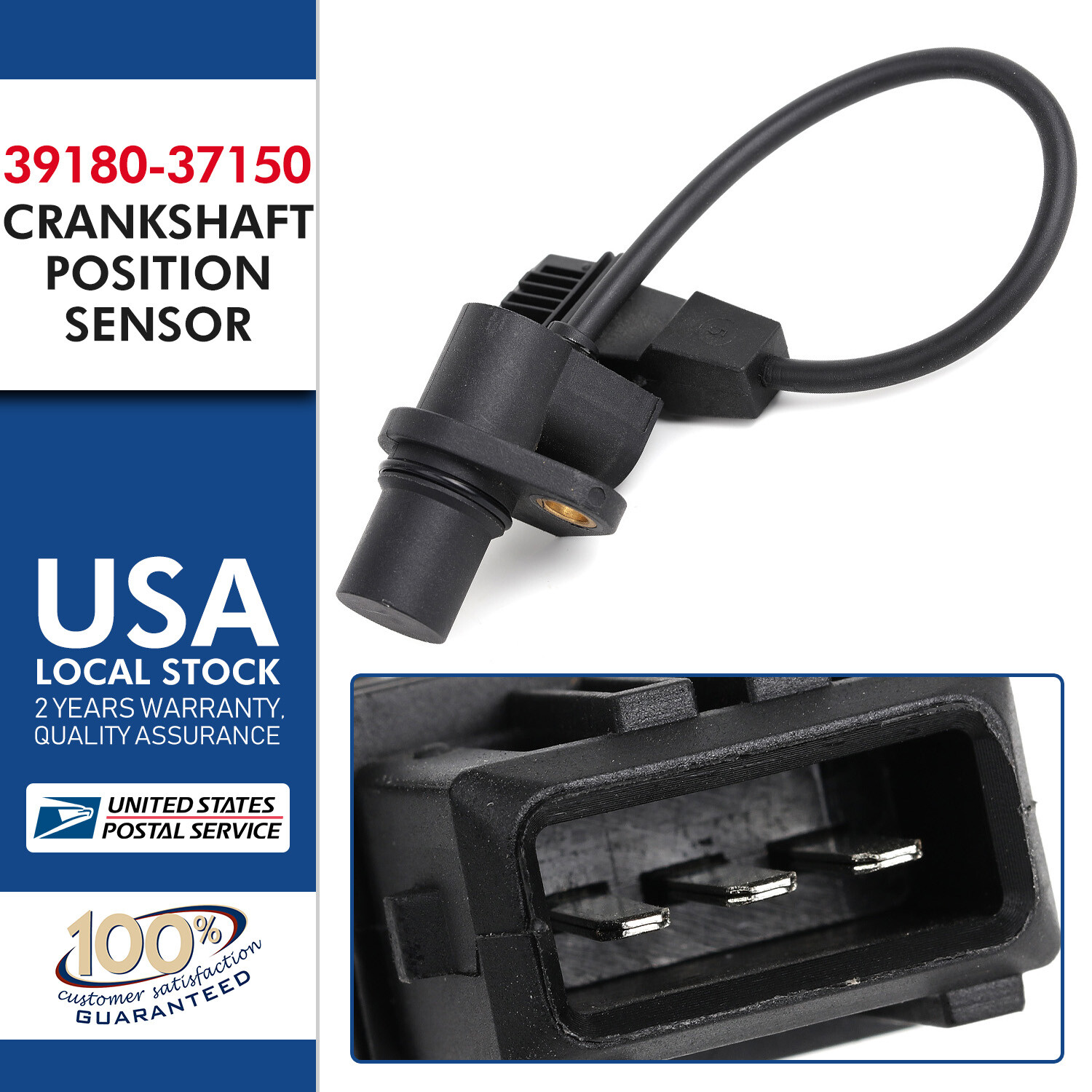 Engine Crankshaft Position Sensor Fit For 2001-2006 Hyundai Santa Fe ...