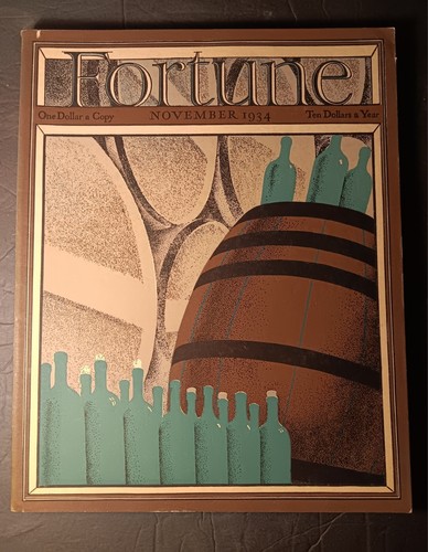 VINTAGE NOV 1934 FORTUNE MAGAZINE - BEAUTIFUL CONDITION - GREAT ADS ...