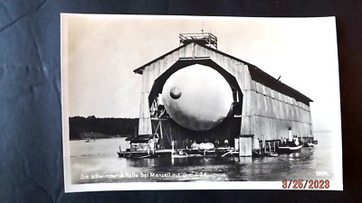German Zeppelin Postcard - The LZ-1 Inside The First Floating Hangar | eBay