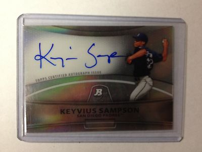 Keyvius Sampson RC Autograph Refractor 2010 Bowman Platinum Prospects # ...