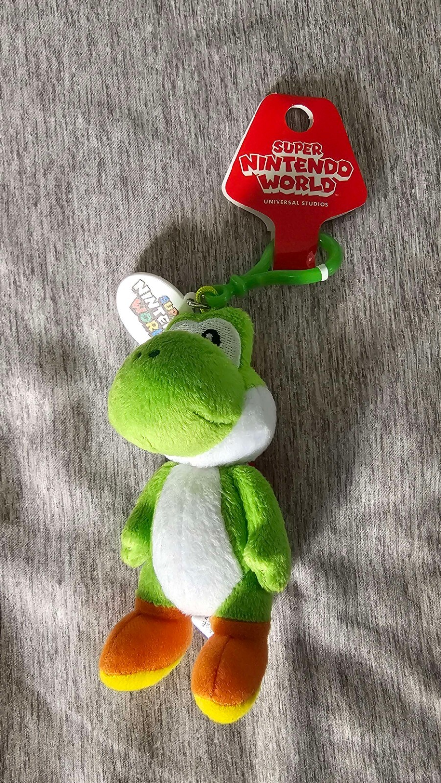 SUPER NINTENDO WORLD YOSHI PLUSH KEYCHAIN (Universal Studios Hollywood ...