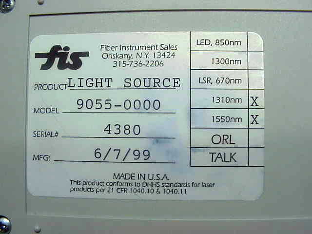 3 Items- FIS Fiber Optic Power Meter + Single and Dual Light Sources OV ...