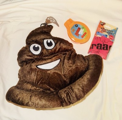 Funny Poop Gag Gift Bundle – Poop Hat, Fart Slime Toilet, & Whoopie ...
