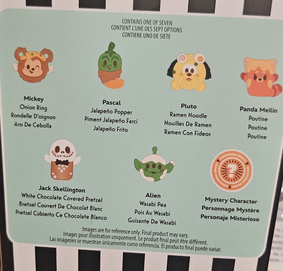 Disney Munchlings Sensational Snacks Plush Mini Tangled Pascal Jalapeno ...